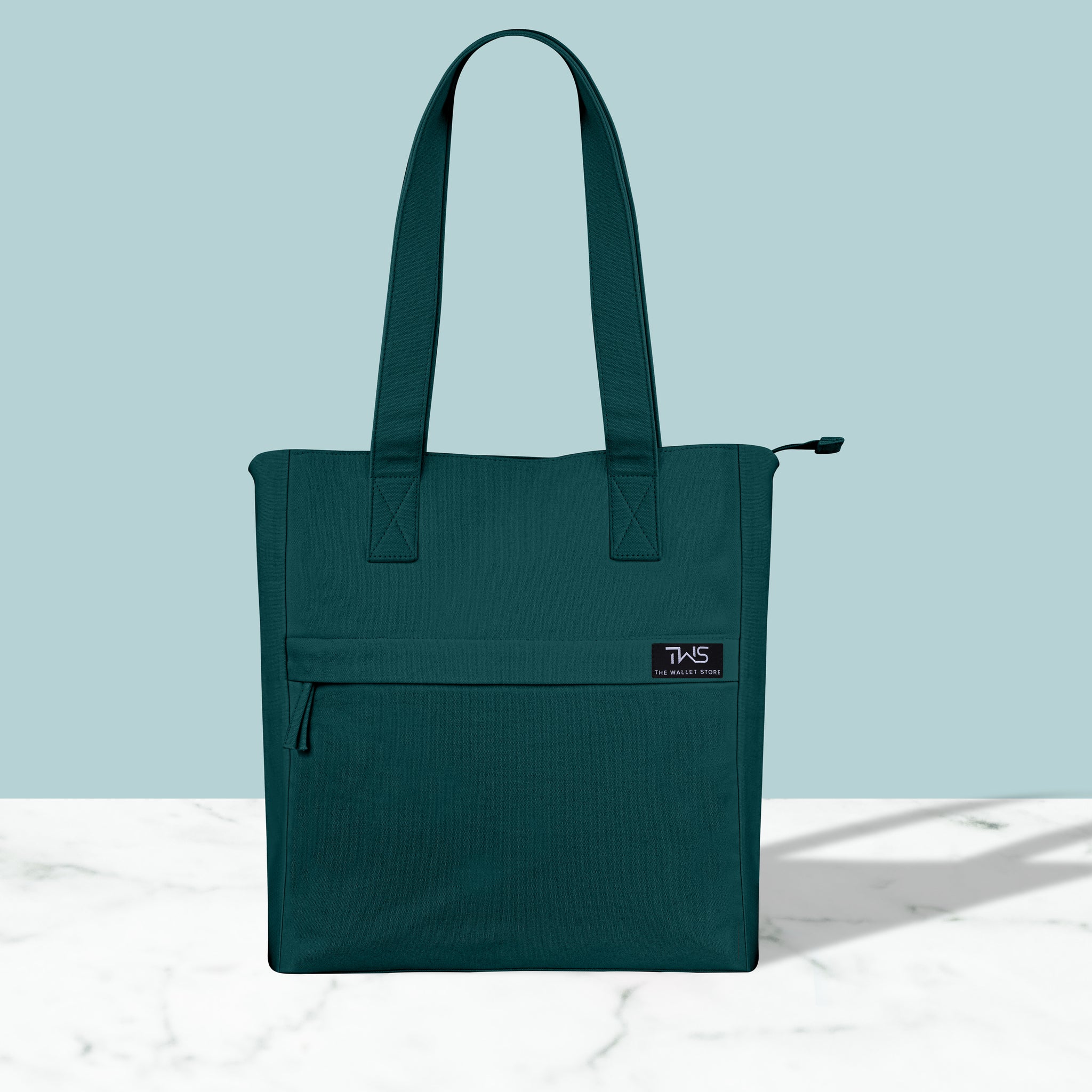 EVERYDAY VIBRANT CANVAS TOTE BAG - TEAL