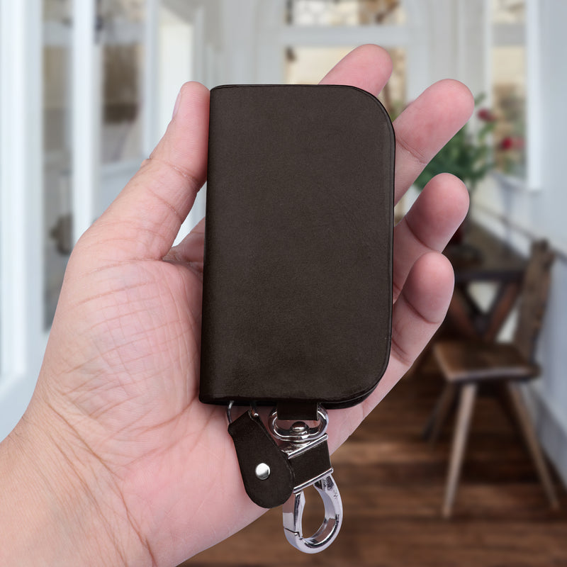 Premium Matte Finish Leather Keycase