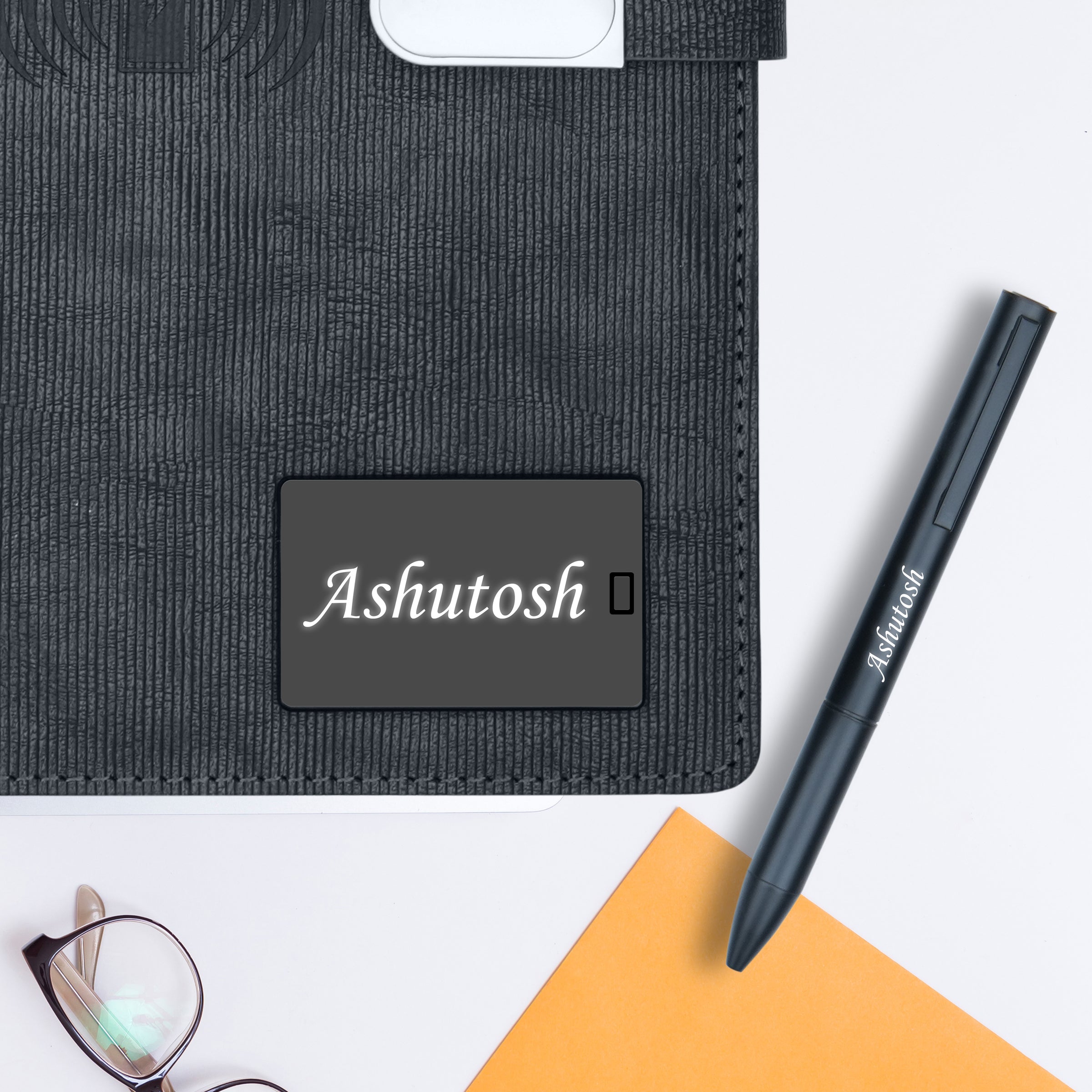 Personalized Diary & Pen Gift Set With Inbuilt LED light & Wireless Ch
