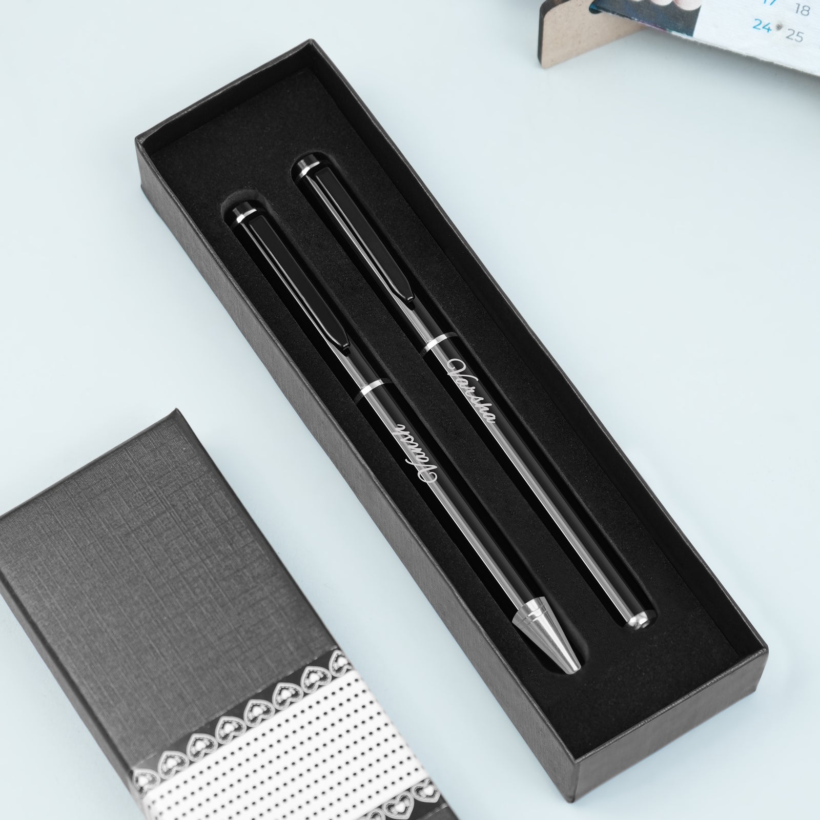 Personalized Bespoke Ball Pen Gift Set - Black