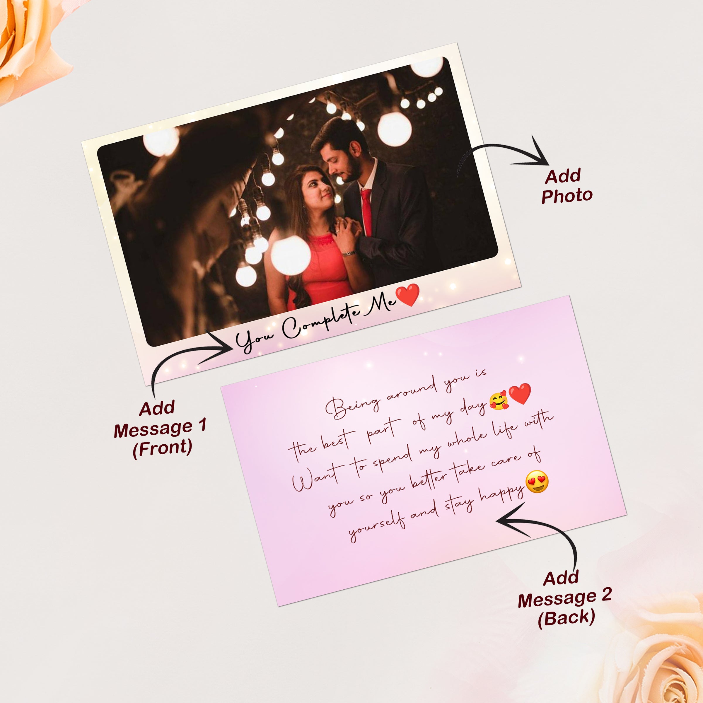 Personalized Wallet Card With Photo & Message