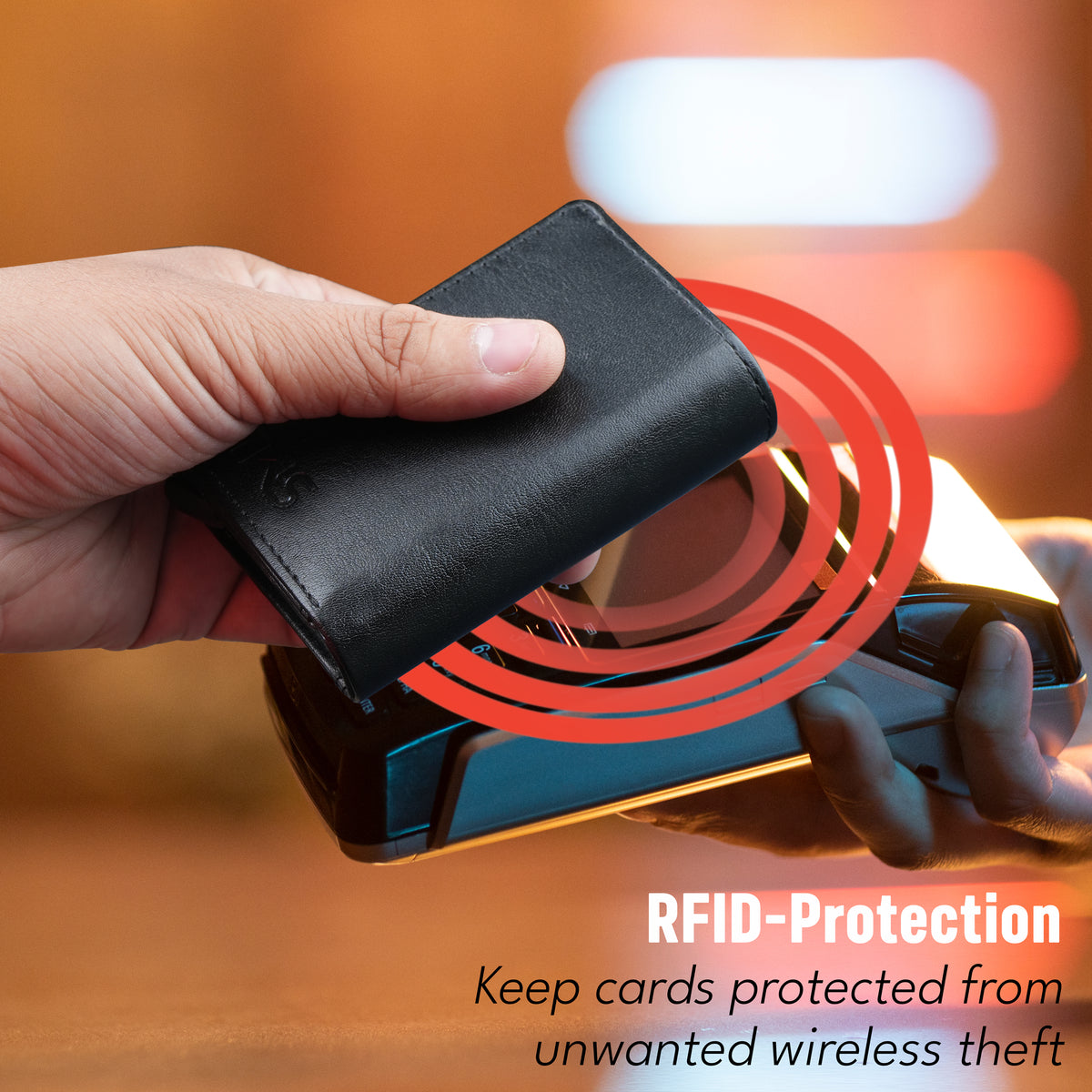 Maverick RFID Protected Wallet Cardholder - Black