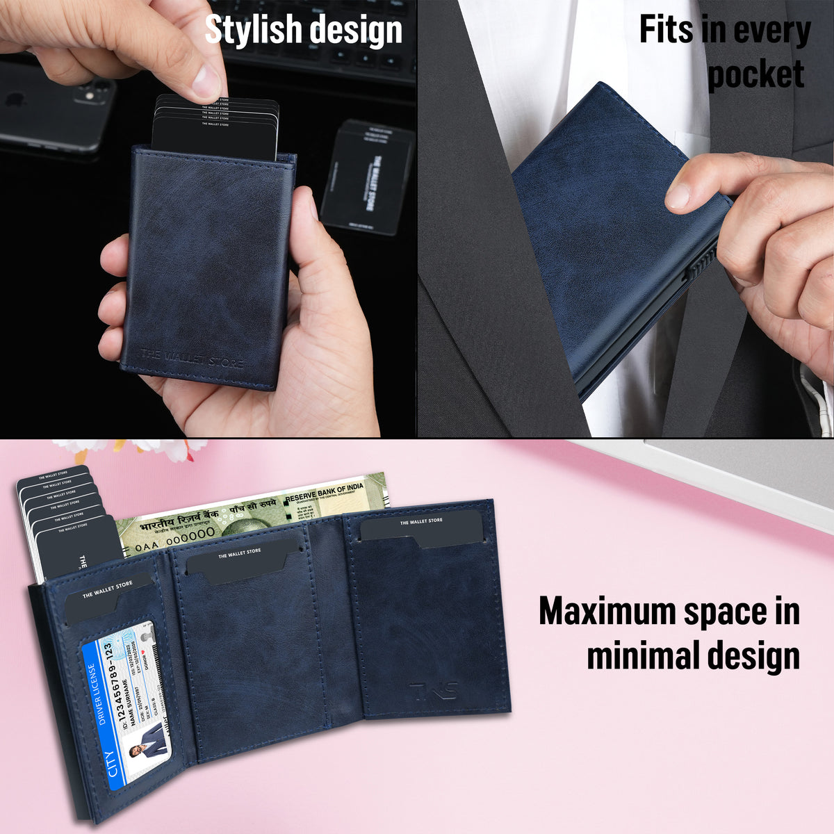 Guardian RFID Protection Wallet Card Holder - Blue