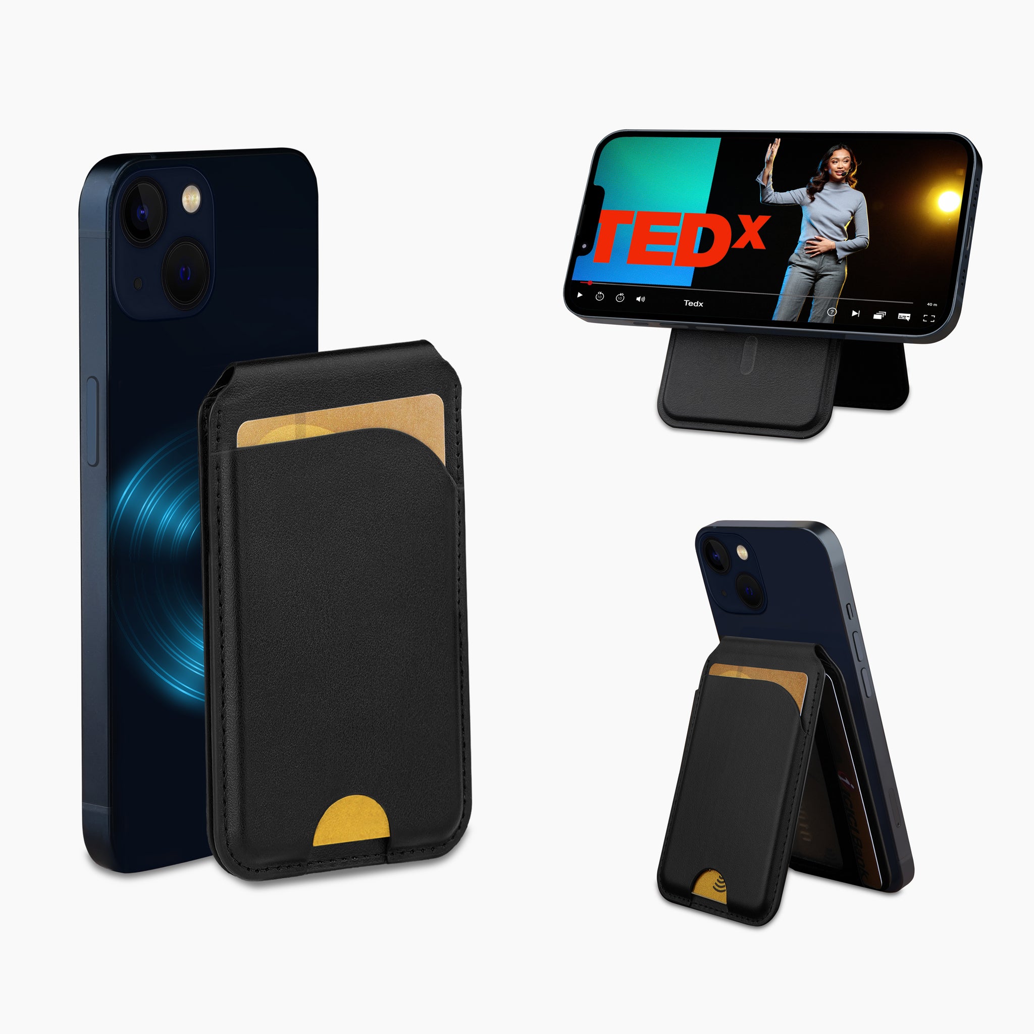 MagSnap Secure Leather Cardholder