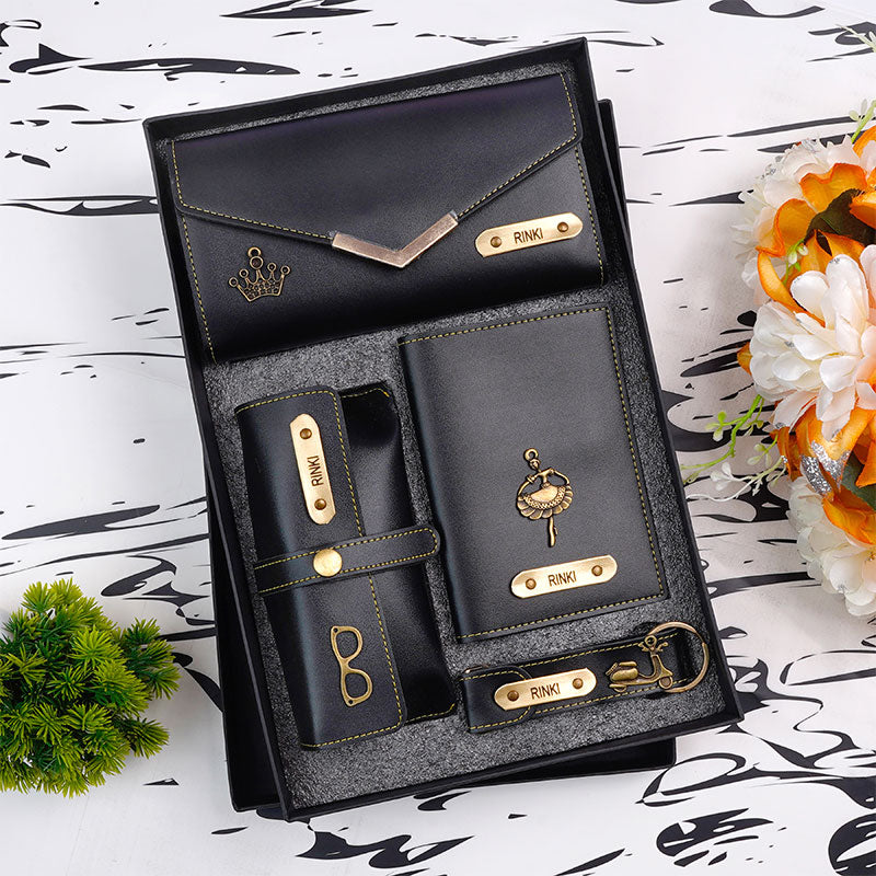 Personalized Complete Leather Combo For Women