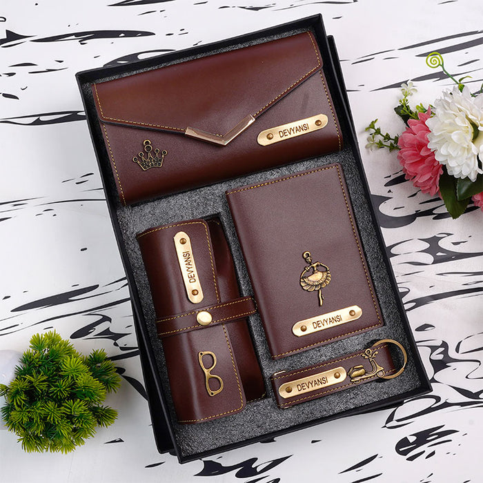 Personalized Complete Leather Combo For Women