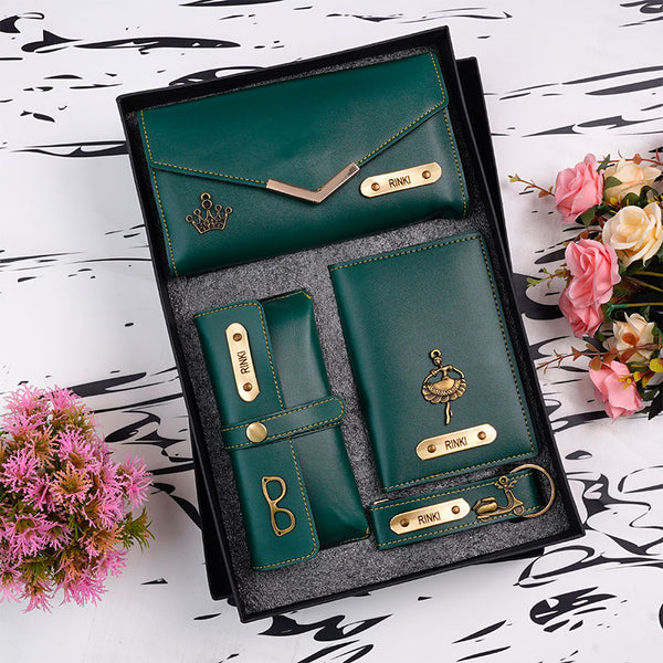 Personalized Complete Leather Combo For Women