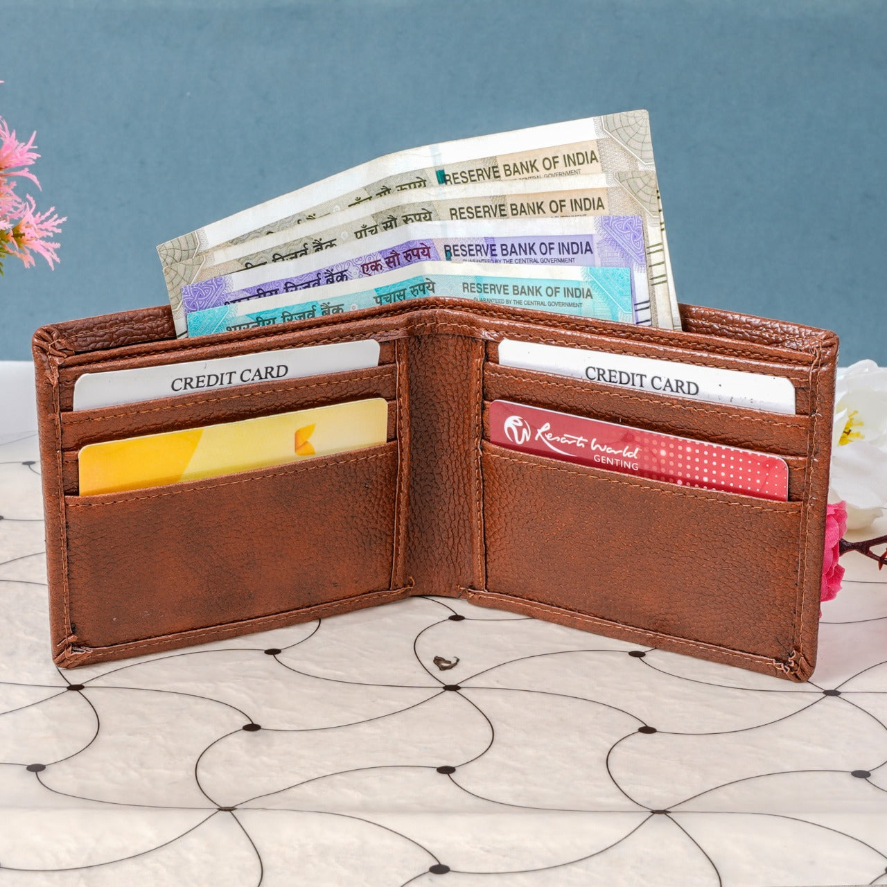 Personalized Textured Wallet For Men