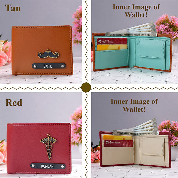 Personalized Dual Color Men's Wallet