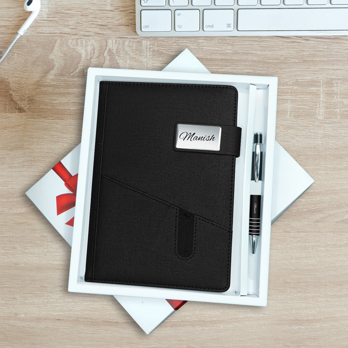 Personalized Diary & Pen Combo Gift Set With Name